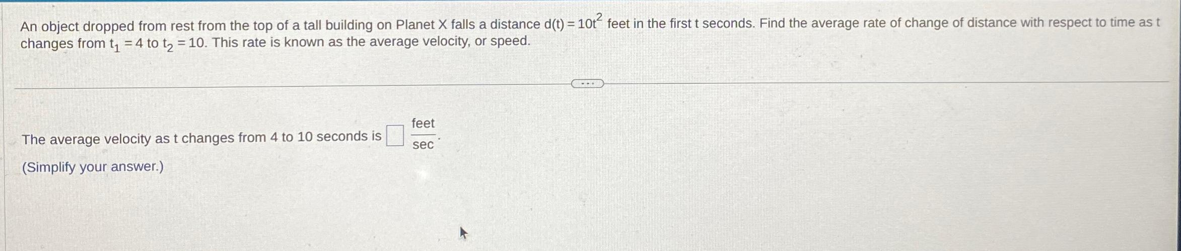 Solved An object dropped from rest from the top of a tall | Chegg.com