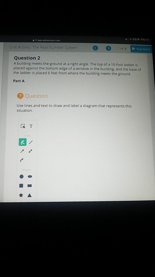 Solved 11 - @ 17% f1. app.edmentum.com Unit Activity: The | Chegg.com