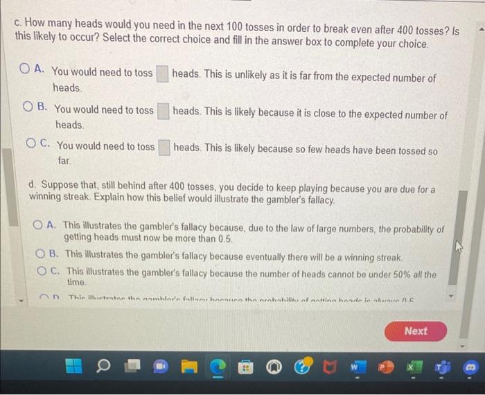 Solved Suppose you play a coin toss game in which you win $1 | Chegg.com
