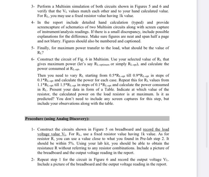 Solved PRE-LAB: Hand Calculation and Multisim Simulation: | Chegg.com