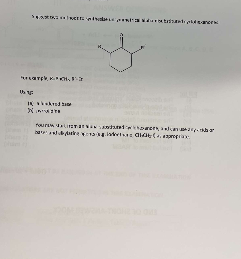 Solved Suggest two methods to synthesise unsymmetrical | Chegg.com