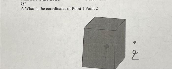 Q1 A What is the coordinates of Point 1 Point 2 2 | Chegg.com