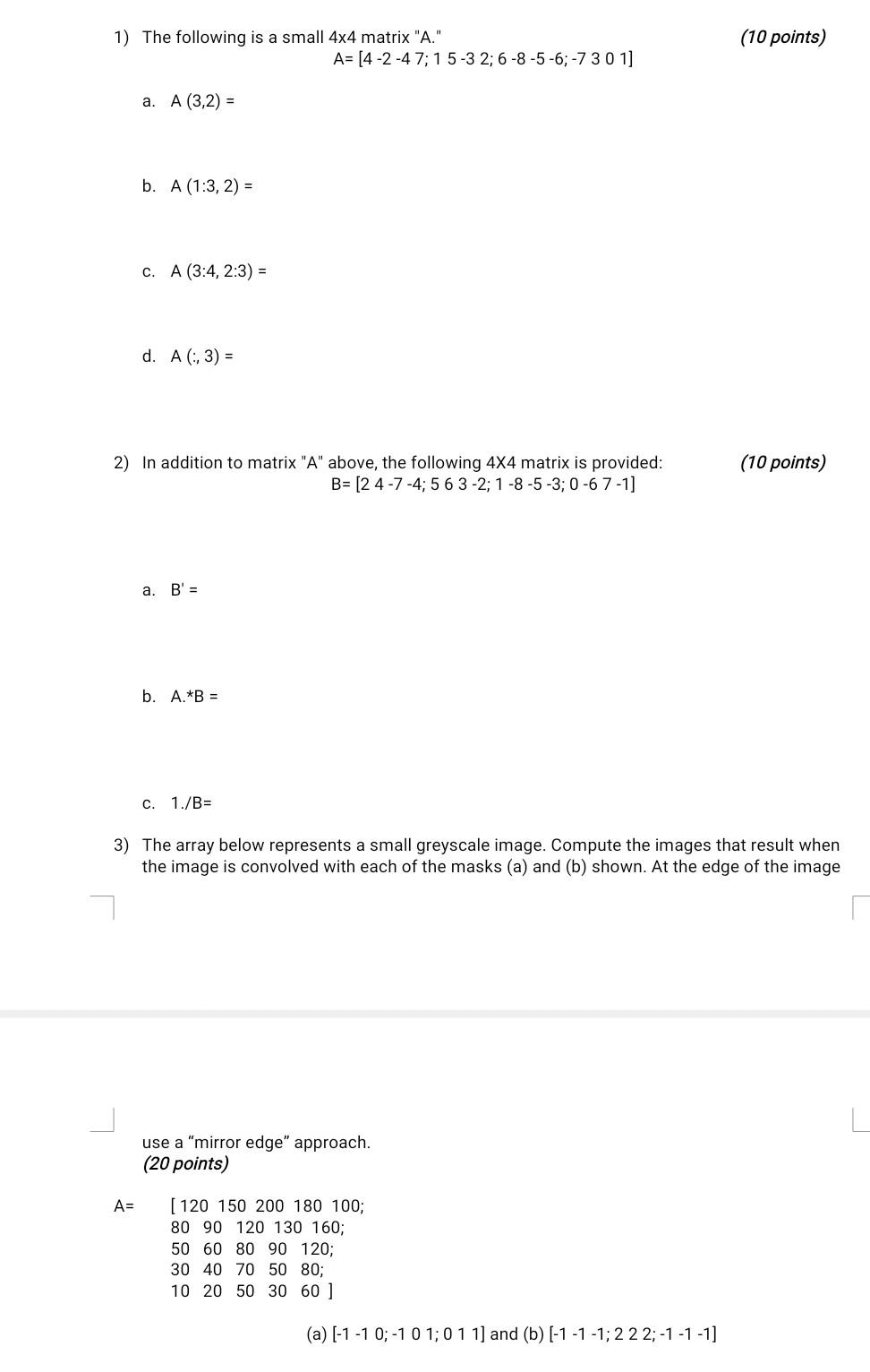 Solved The following table gives the number of pixels at | Chegg.com