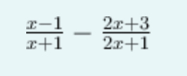 Solved simplify the expression: x-1x+1-2x+32x+1 | Chegg.com