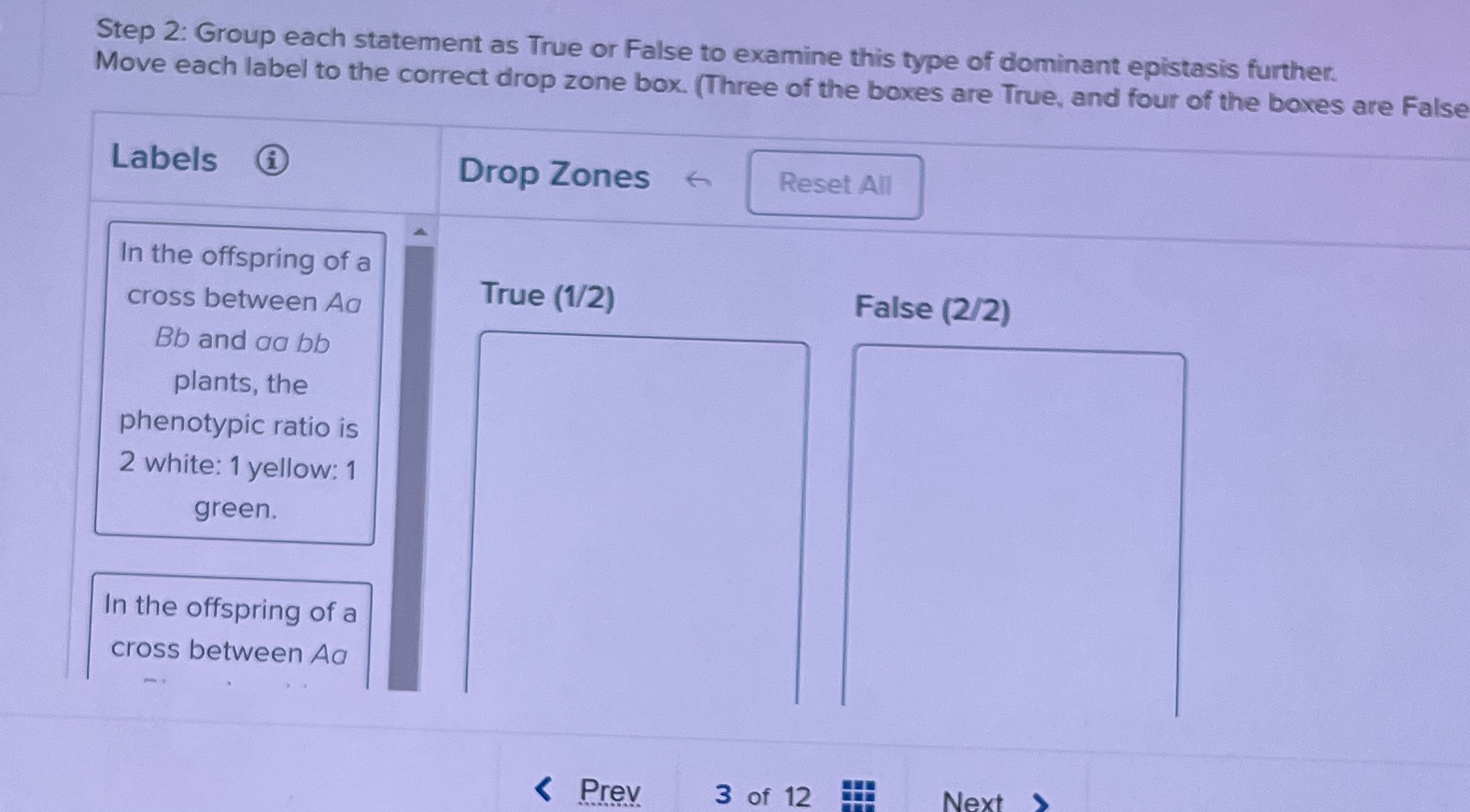 Solved Step 2: Group each statement as True or False to | Chegg.com