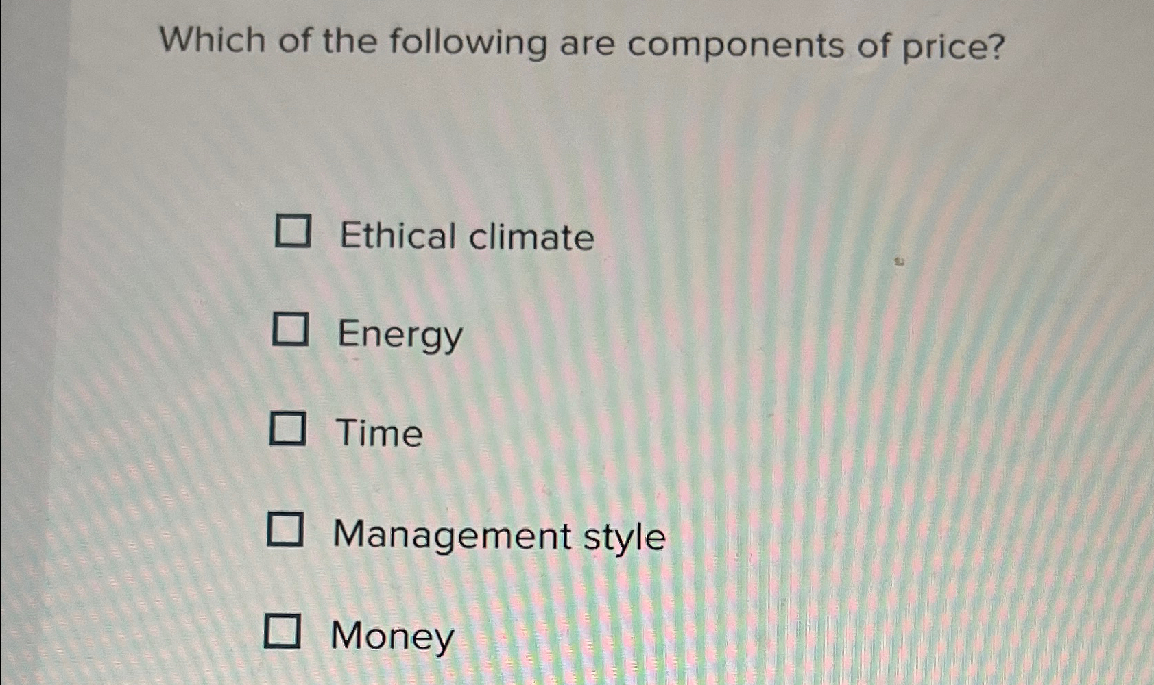 Solved Which of the following are components of | Chegg.com