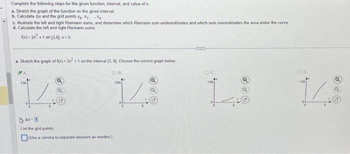 Solved omplete the following steps for the given function, | Chegg.com