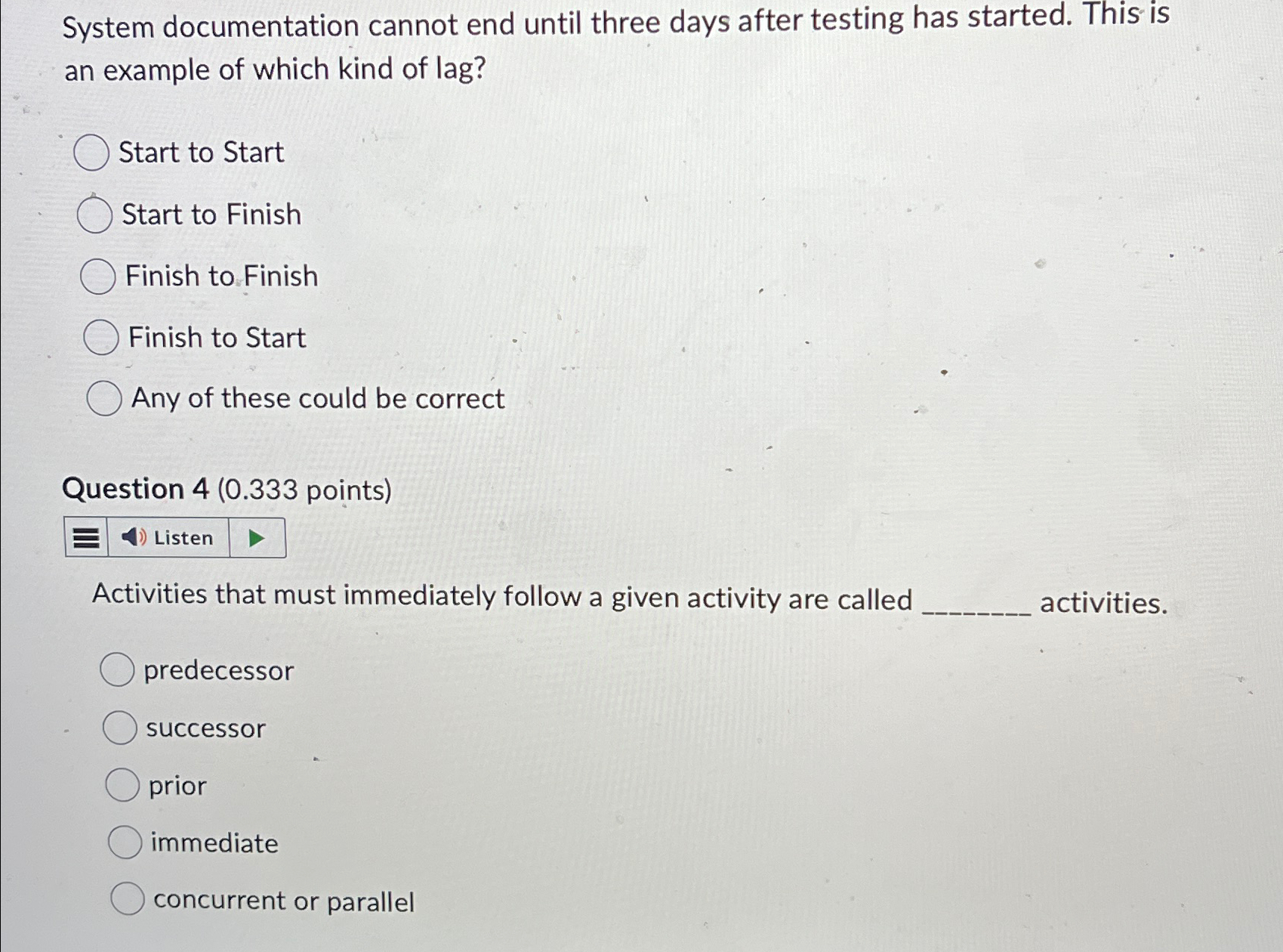 Solved System documentation cannot end until three days | Chegg.com