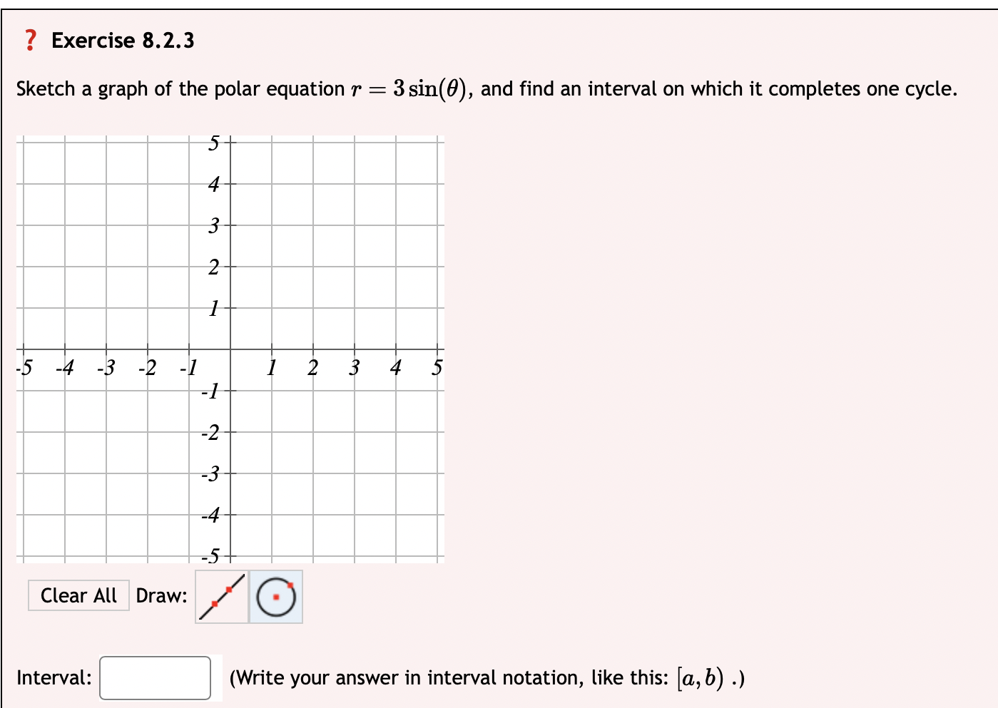 Solved ? ﻿Exercise 8.2.3Sketch a graph of the polar equation | Chegg.com