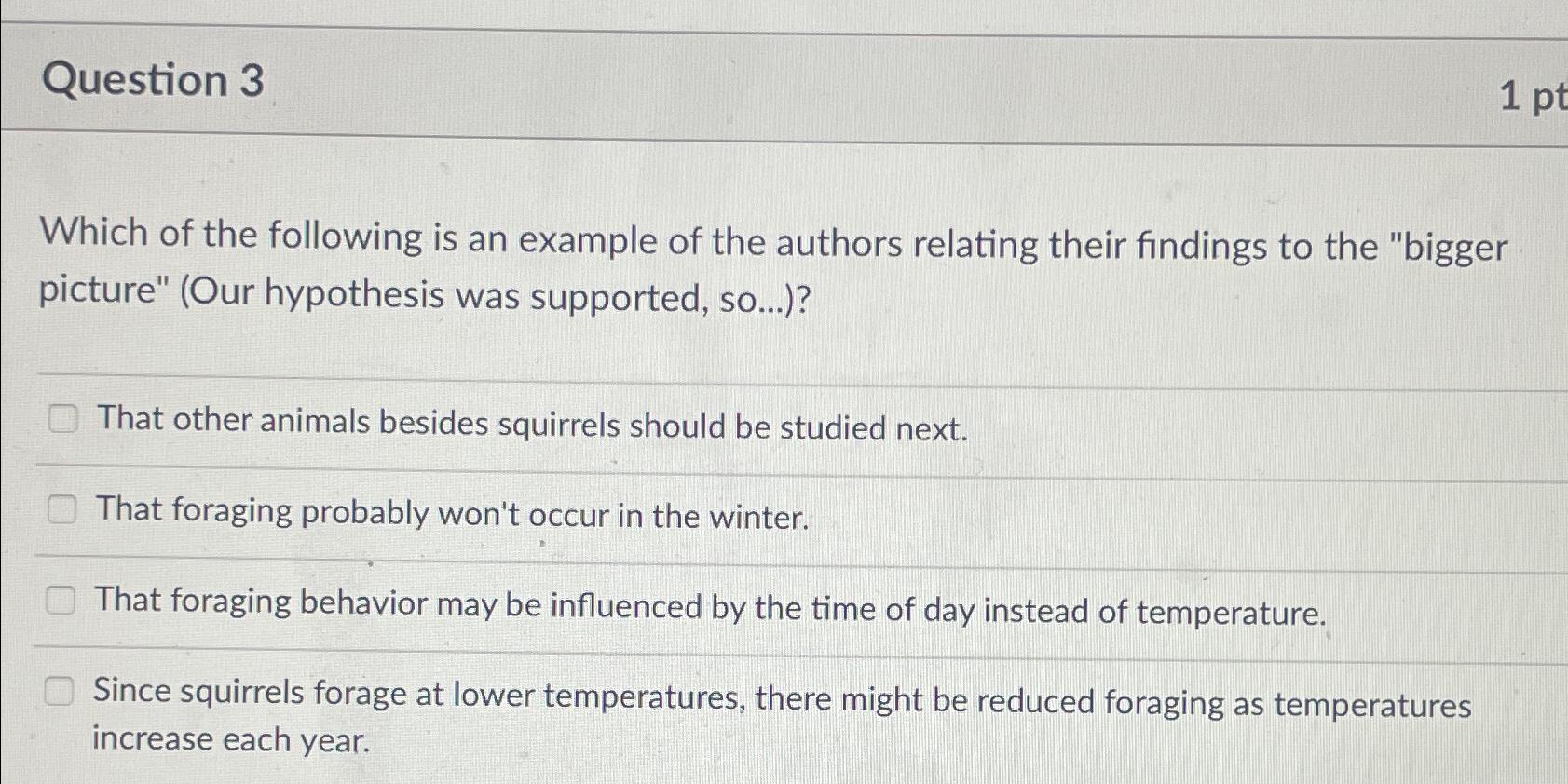 Solved Question 3Which of the following is an example of the | Chegg.com