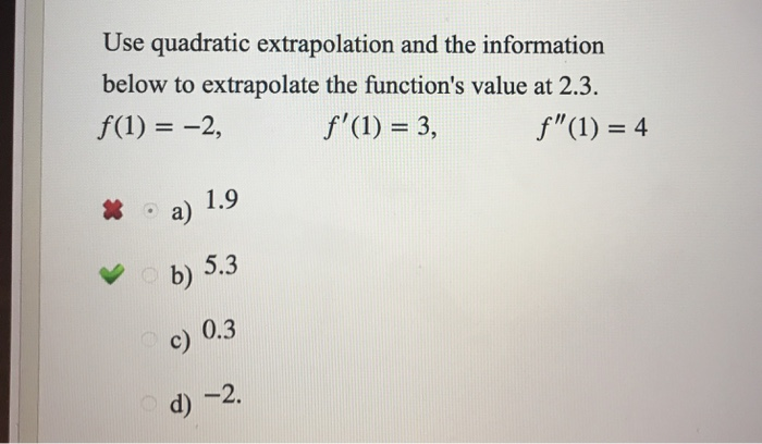 Solved if f’’(1)=4 how does f’’(x)= 2a fit? is a not equal | Chegg.com