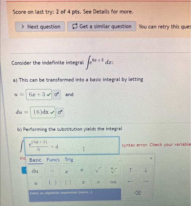 Solved Score on last try: 2 of 4 pts. See Details for more. | Chegg.com Solved Score on last try: 2 of 4 pts. See Details for more. | Chegg.com