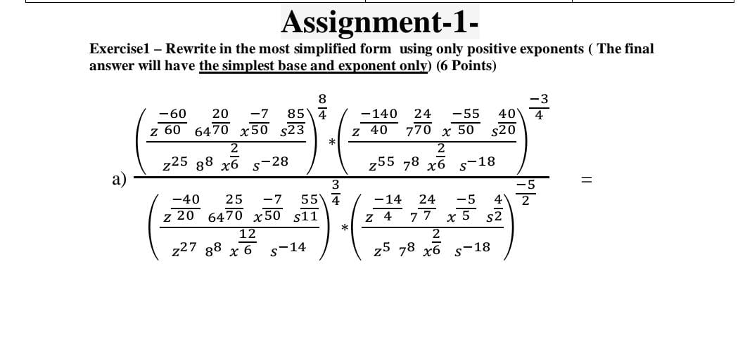 Solved Assignment-1-Exercise1 - ﻿Rewrite in the most | Chegg.com
