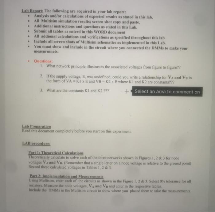 Solved EET 111 - Electric Circuits (Lab) LAB 4: Analysis of | Chegg.com