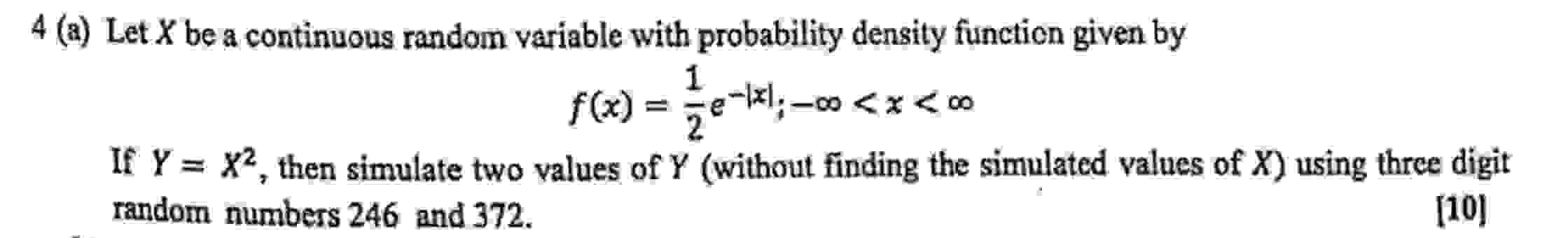 Solved Let x ﻿be a continuous random variable with | Chegg.com
