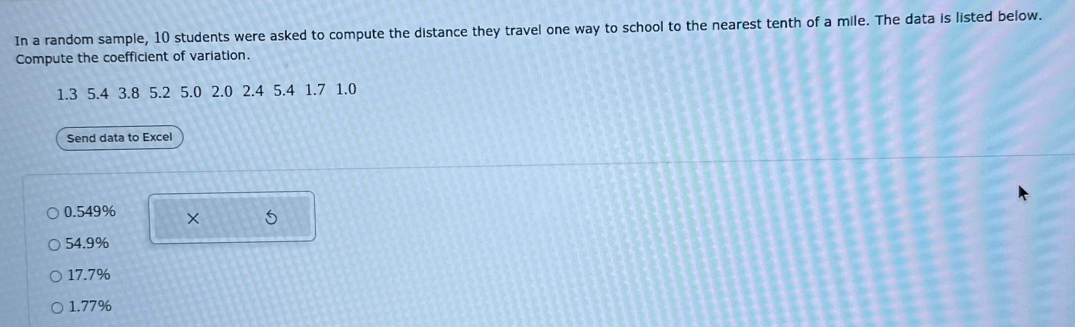 Solved In a random sample, 10 ﻿students were asked to | Chegg.com