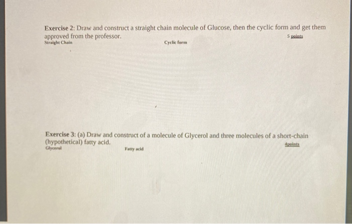 Solved Exercise 2: Draw and construct a straight chain | Chegg.com