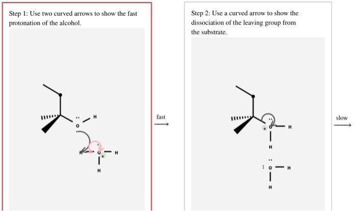Solved Complete the electron pushing mechanism for the E1 | Chegg.com