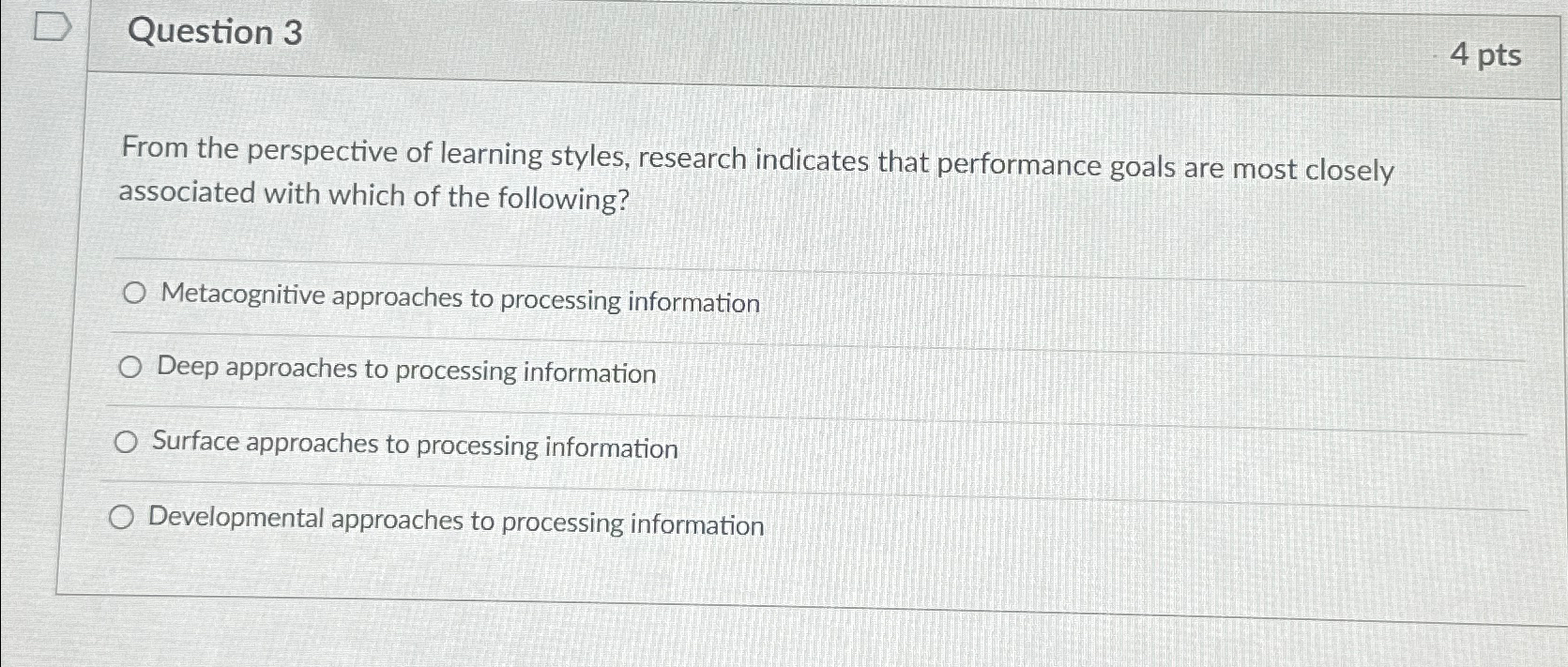 Solved Question 34 ﻿ptsFrom the perspective of learning | Chegg.com