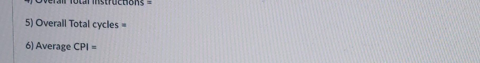 Solved We use a processor with CPIs for the following | Chegg.com