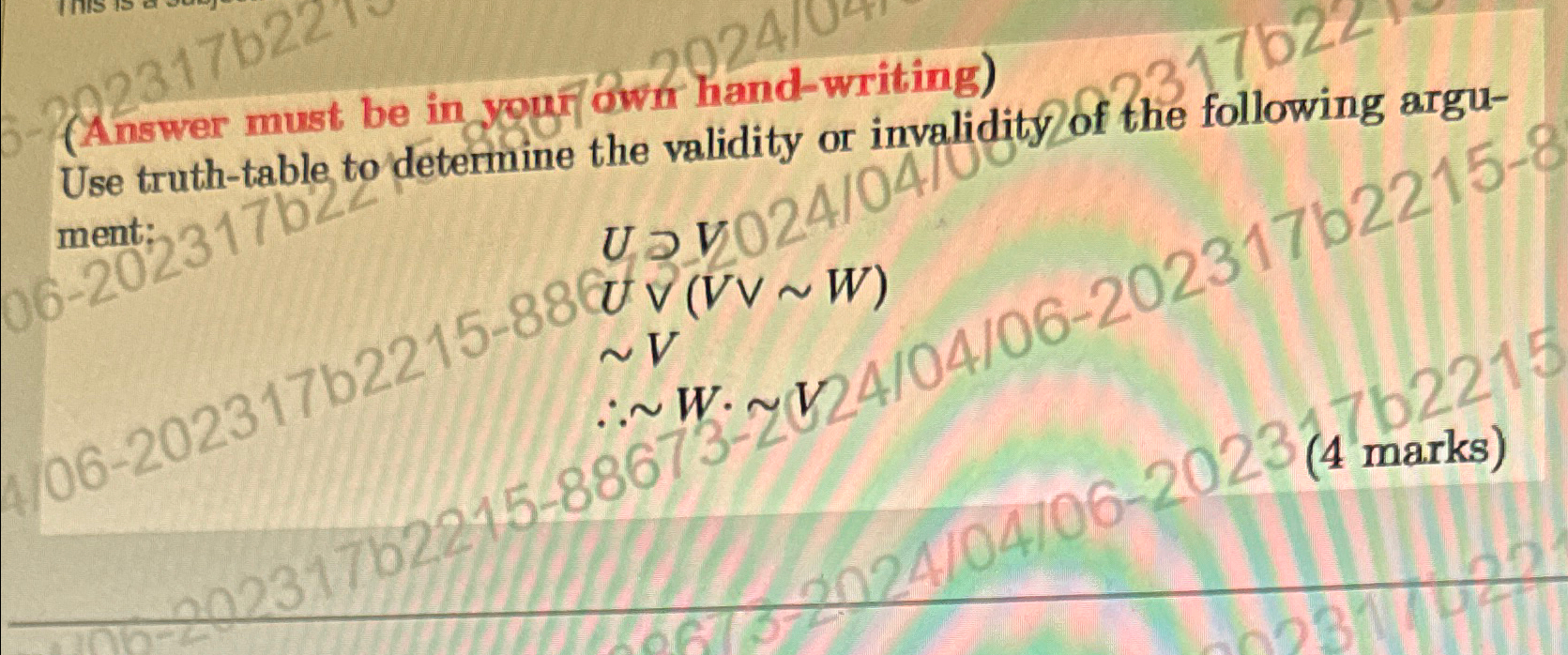 Solved Use truth-table to determine the validity or | Chegg.com