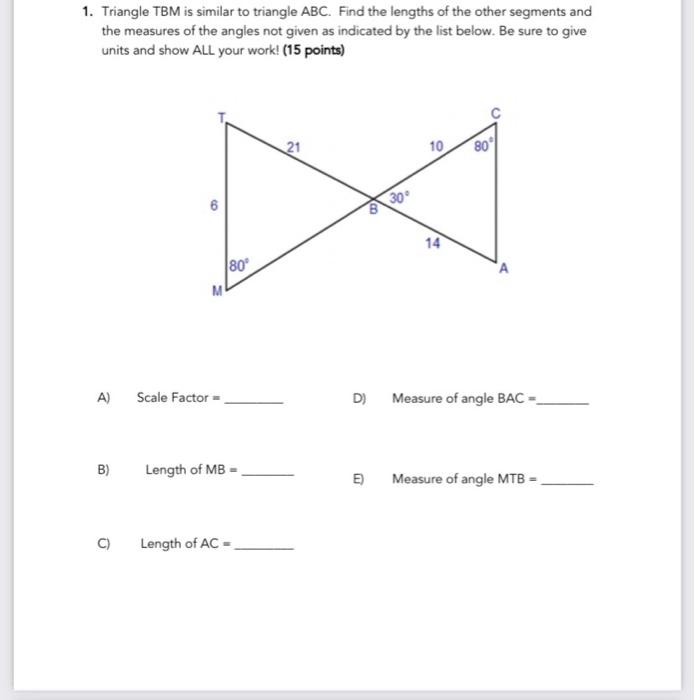 Solved I was able to find the scale factor it is 1.5 and to | Chegg.com