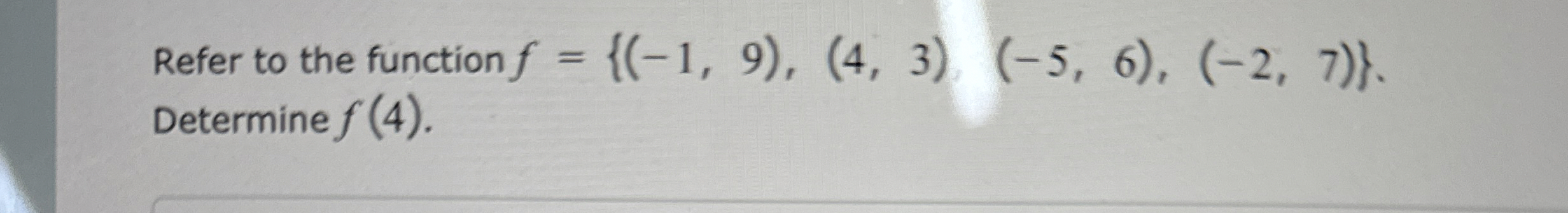 Solved How to solve Refer to the function | Chegg.com