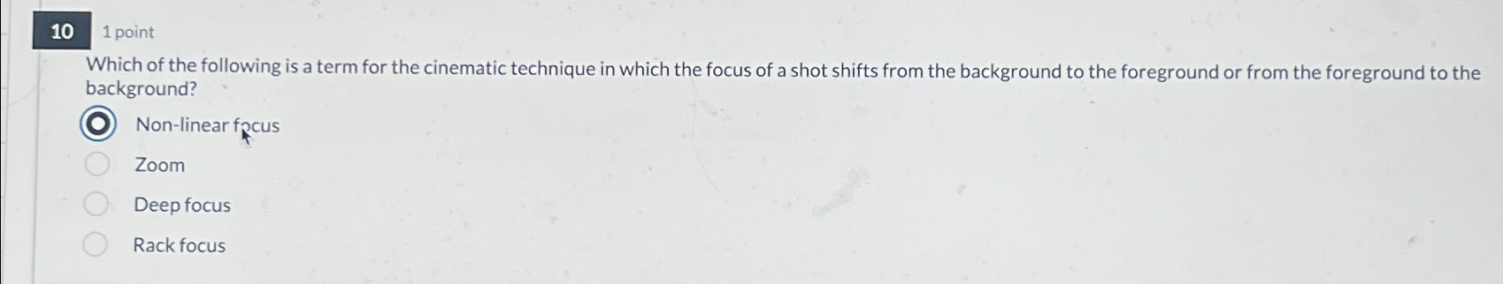 Solved 101 ﻿pointWhich of the following is a term for the | Chegg.com