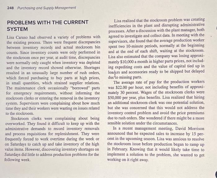 Solved 5. Why are stockroom operations step-up under the | Chegg.com