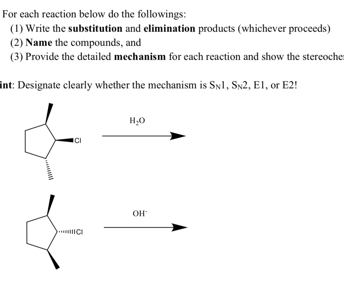 Solved For each reaction below do the followings:(1) ﻿Write | Chegg.com