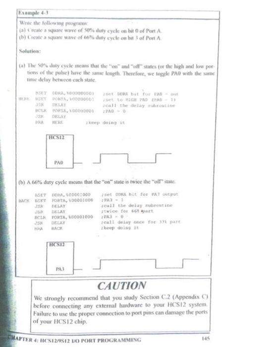 Solved (4) Write a program to create a rectangular wave of | Chegg.com
