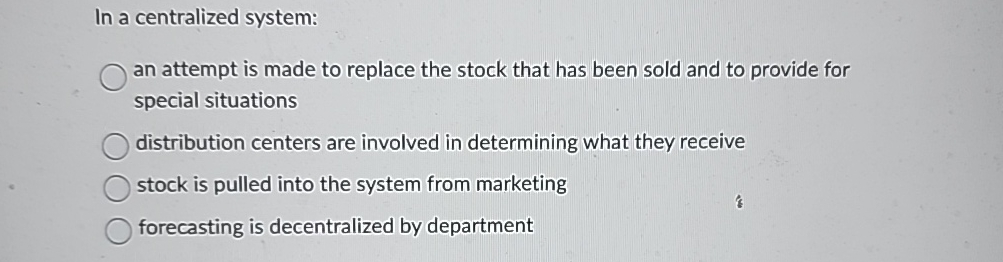 Solved In a centralized system:an attempt is made to replace | Chegg.com