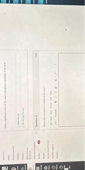 Solved hmer 2023 me nouncements odules llabus iley Course | Chegg.com