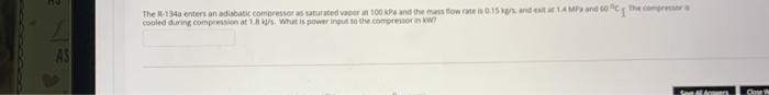 Solved Air at 80 kPa and 127°C enters an adiabatic diffuser | Chegg.com