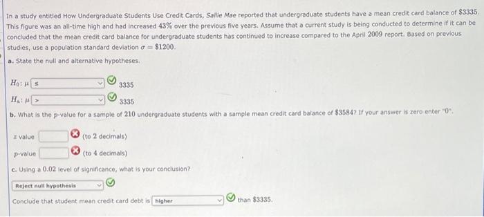 Solved In a study entitled How Undergraduate Students Use | Chegg.com