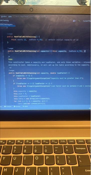 in java, solve this put method, this class uses a | Chegg.com in java, solve this put method, this class uses a | Chegg.com