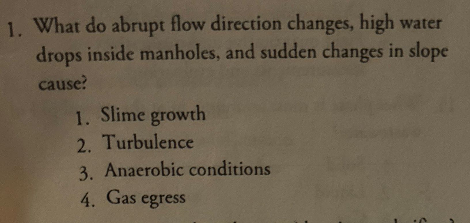 Solved What do abrupt flow direction changes, high water | Chegg.com