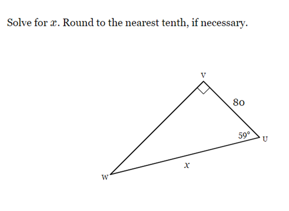 Solved Solve for x. ﻿Round to the nearest tenth, if | Chegg.com
