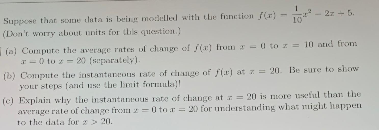 Solved Suppose that some data is being modelled with the | Chegg.com