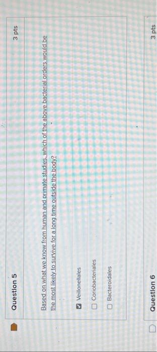 Solved This question is about evolution of the microbiome in | Chegg.com