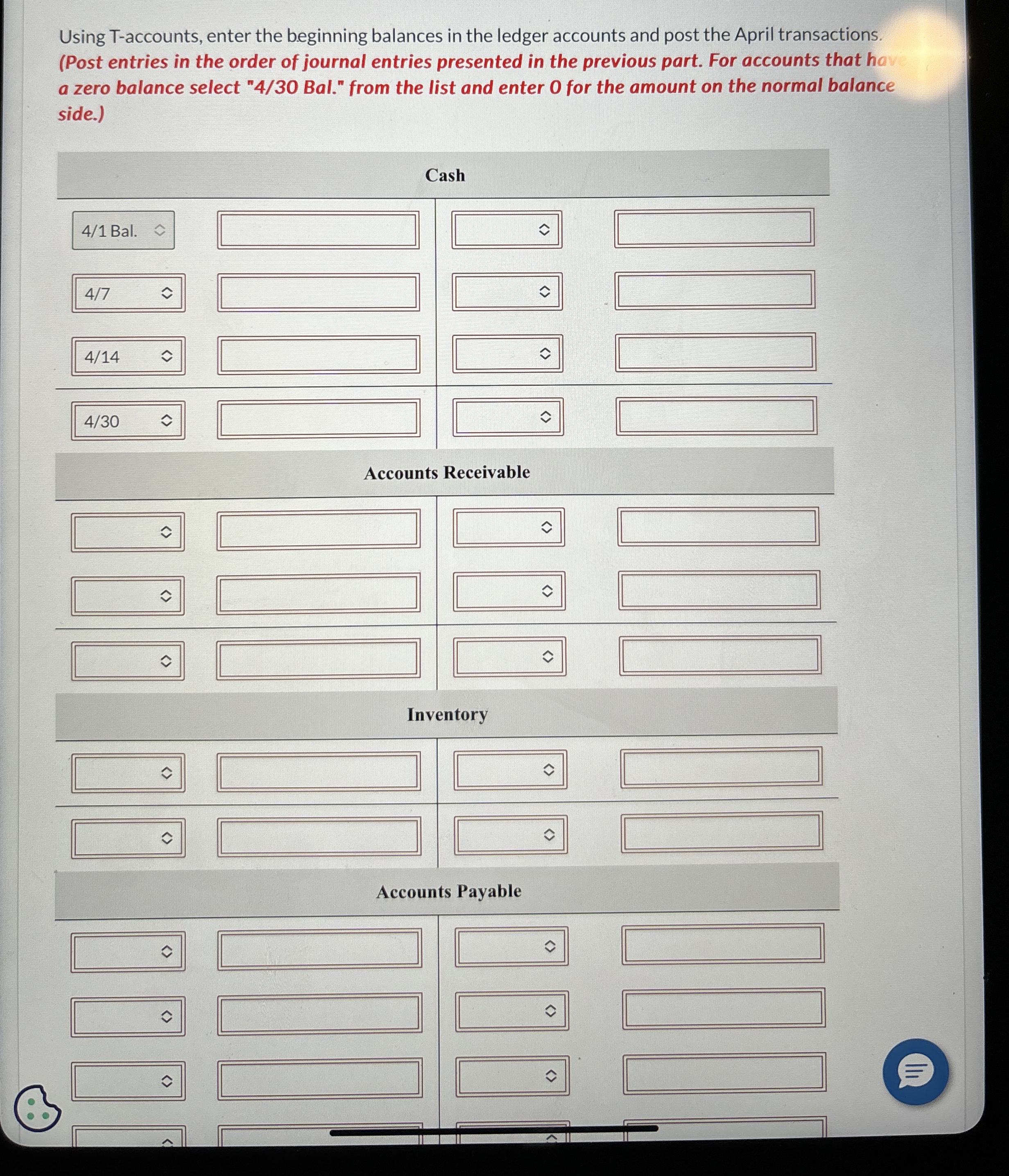Solved Using T-accounts, enter the beginning balances in the | Chegg.com