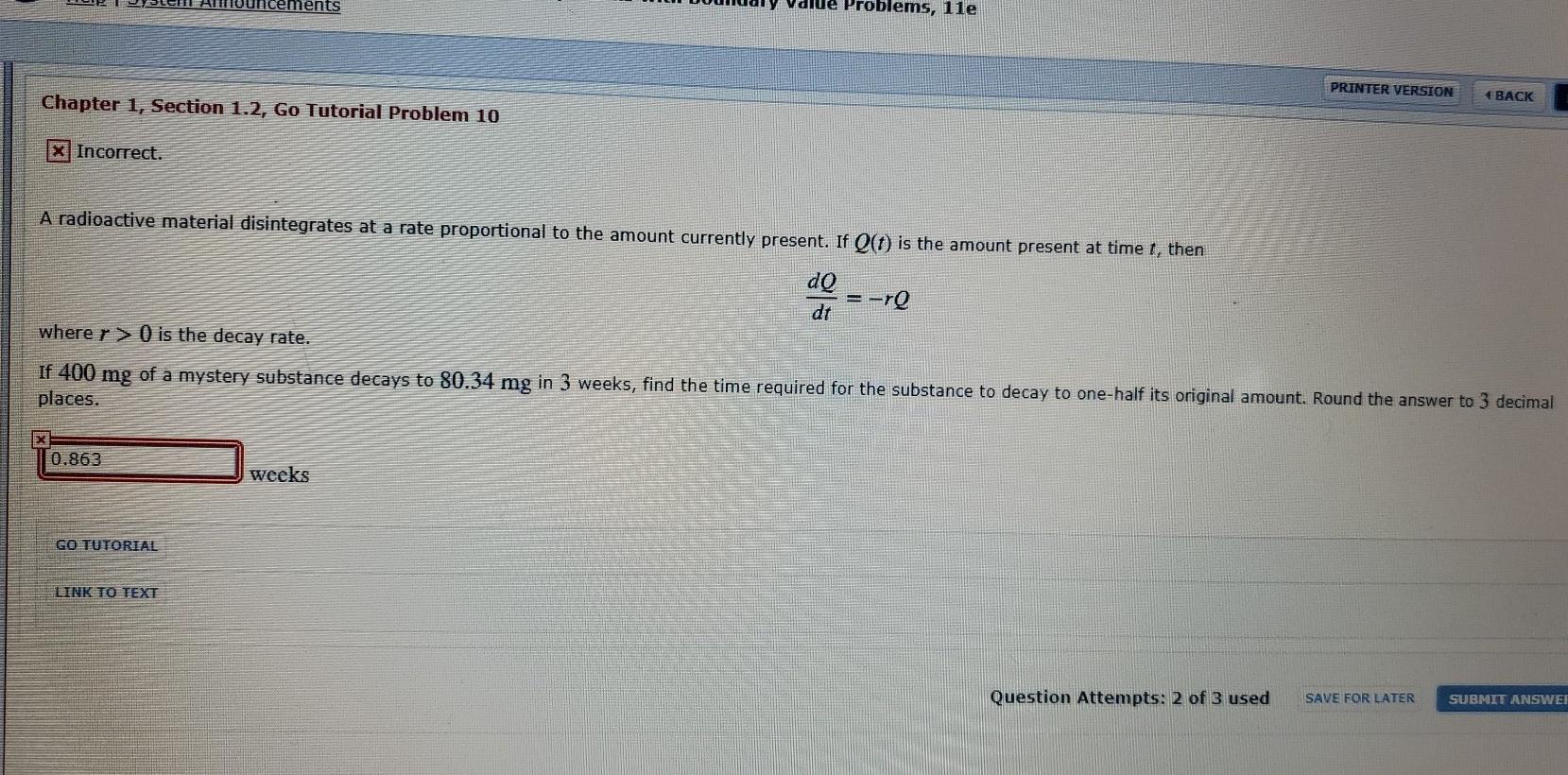 Solved uncements We Problems, lle PRINTER VERSION 4 BACK | Chegg.com