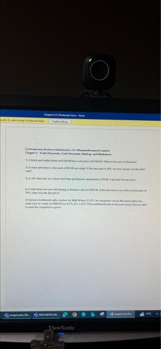 Solved Chapter 6 (1) (Protected View) - Word Enable Editing | Chegg.com
