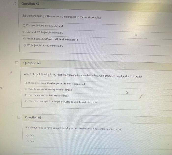 Solved List the scheduling software from the simplest to the | Chegg.com