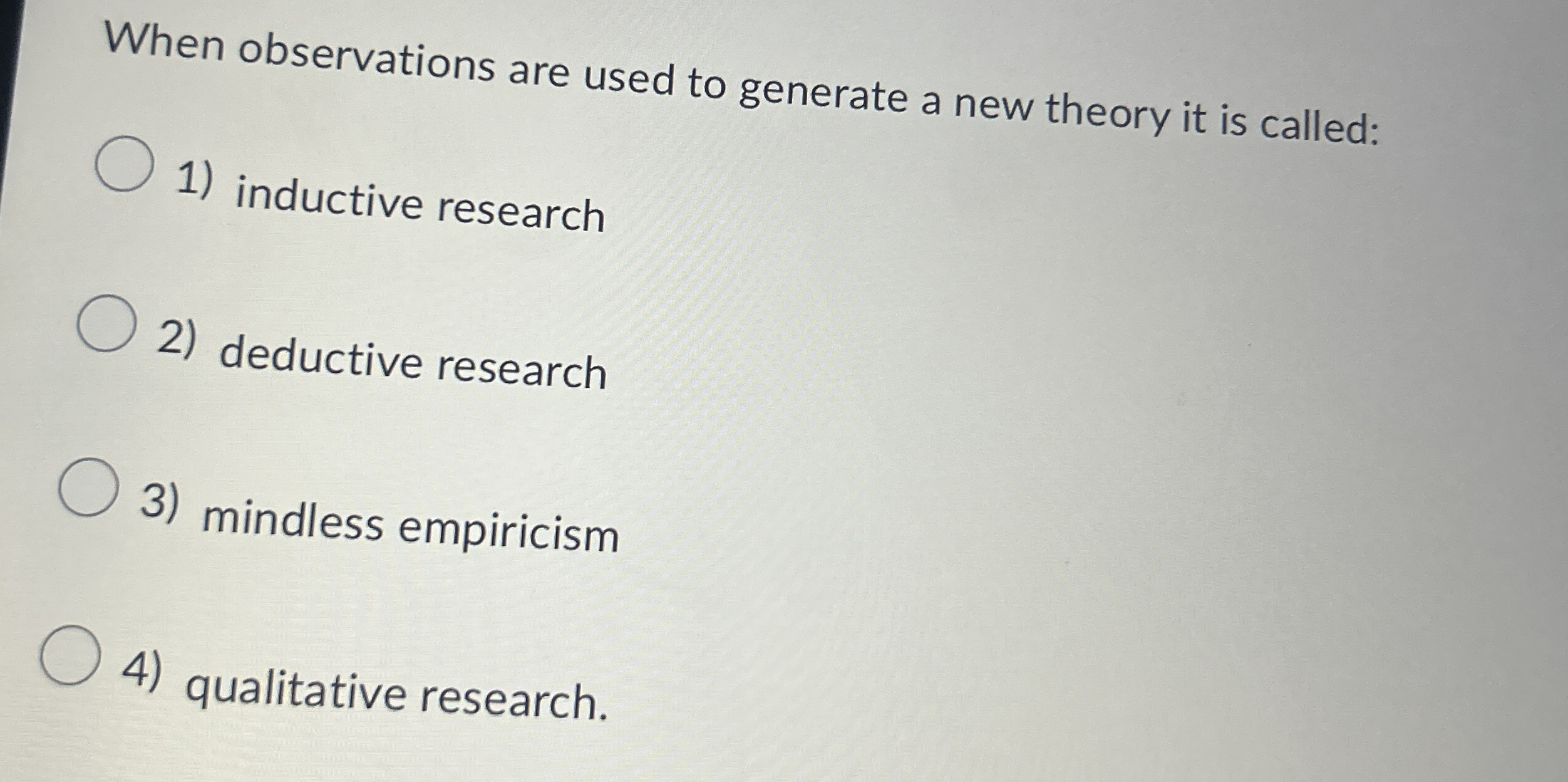 Solved When observations are used to generate a new theory | Chegg.com