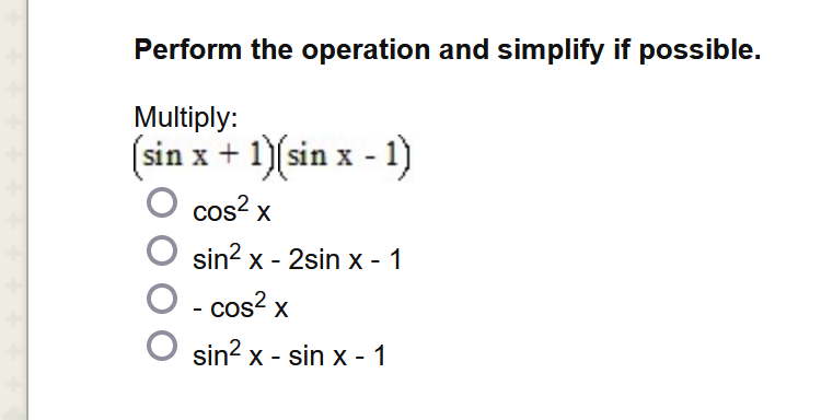 Perform the operation and simplify if possible. | Chegg.com