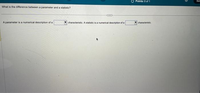 Solved What is the difference between a parameter and a | Chegg.com