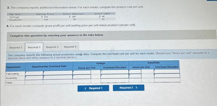Solved Problem 4-4A (Algo) Using departmental overhead rate | Chegg.com