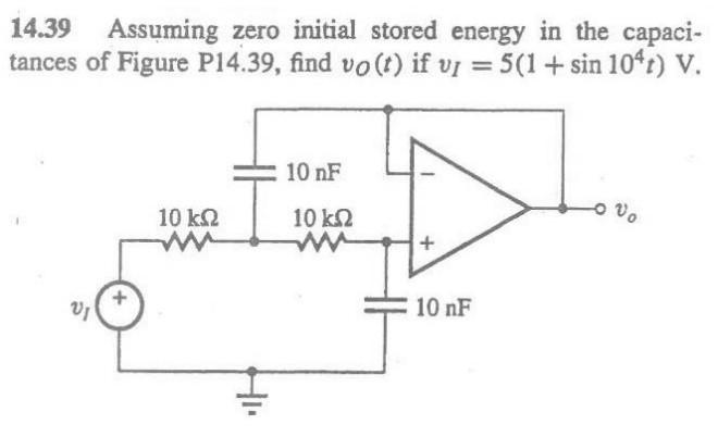 Solved 14.39 Assuming zero initial stored energy in the | Chegg.com
