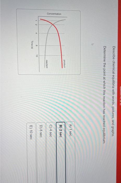 Solved Describe chemical equilibria with words, pictures, | Chegg.com